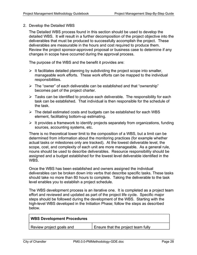 Project Management Methodology Guidelines | PDF