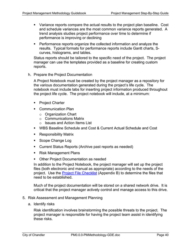 Project Management Methodology Guidelines | PDF