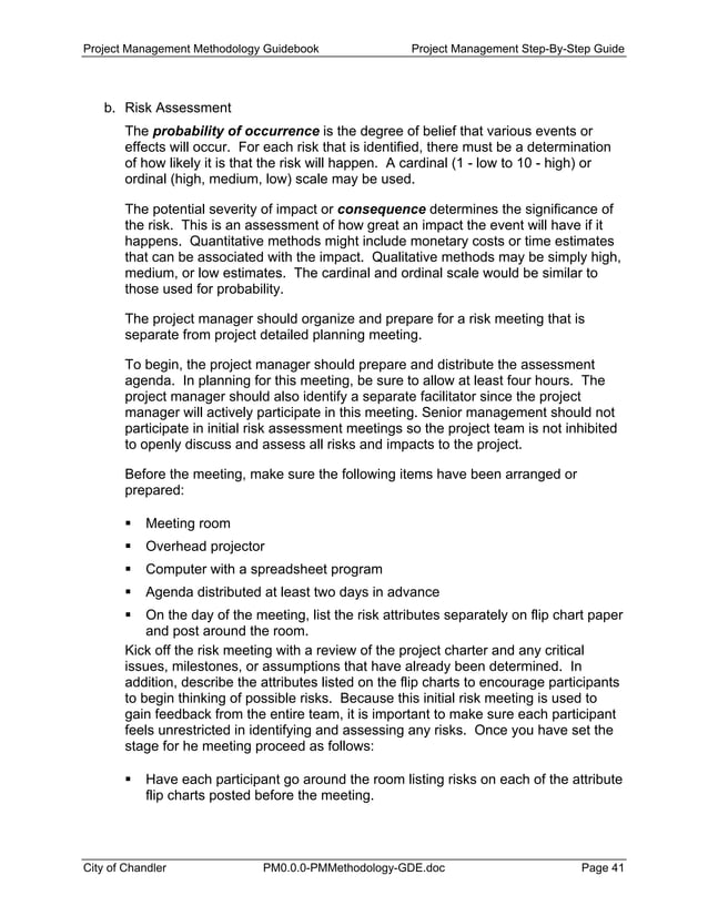 Project Management Methodology Guidelines | PDF