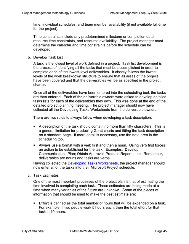 Project Management Methodology Guidelines | PDF