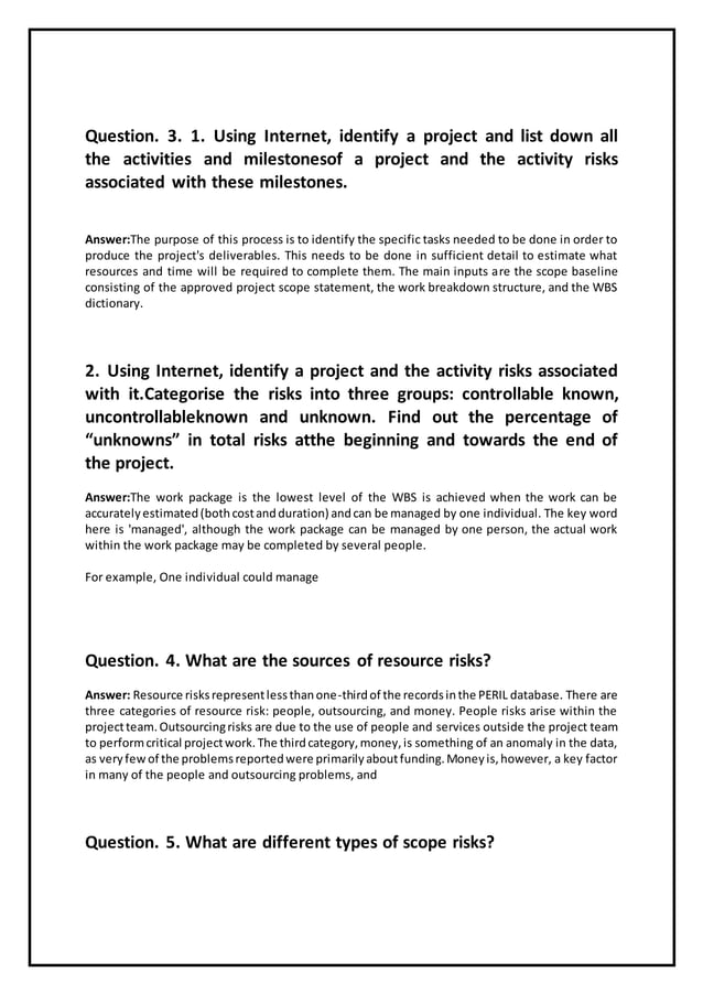 Pm 0016 project risk management | DOCX