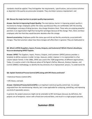 Pm0017 project quality management | PDF