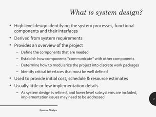 Pm02 system design | PPT | Operating Systems | Computer Software and ...