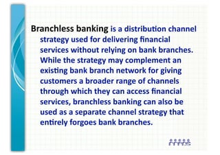 RRT 2010 - Branchless Banking | PPT