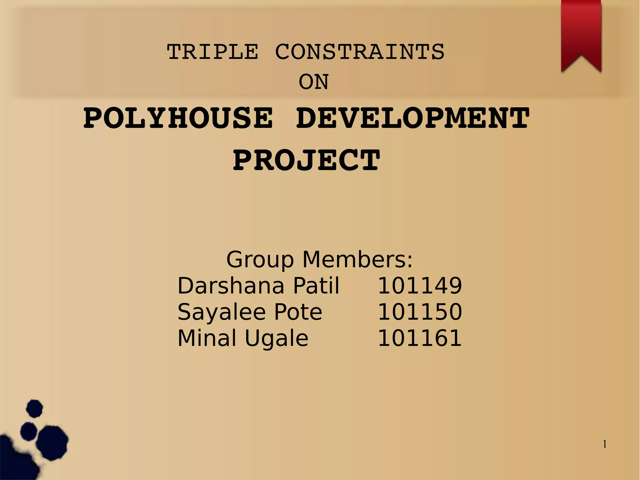 Case study for project management-Triple constraints | ODP