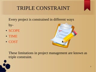 Case study for project management-Triple constraints | ODP