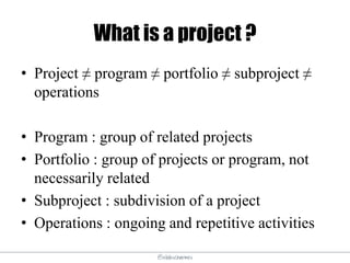 Project Management 1.1 introduction | PPT