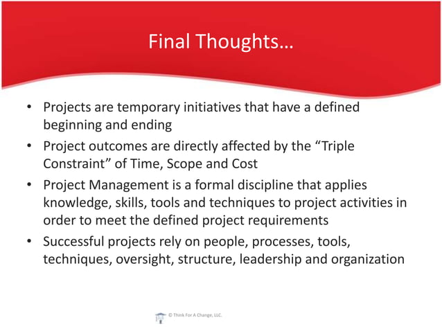 Project Management Foundations Course 101 - Project Management Concepts | PPTX | Business ...