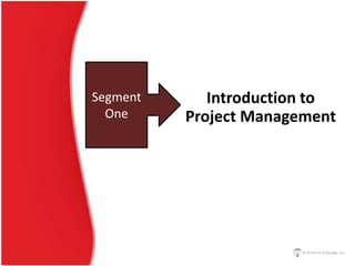 Project Management Foundations Course 101 - Project Management Concepts | PPTX