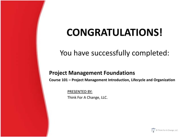 Project Management Foundations Course 101 - Project Management Concepts ...