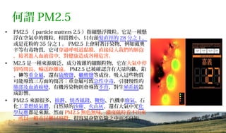 Pm2.5 健康城市對抗pm2.5 | PPT