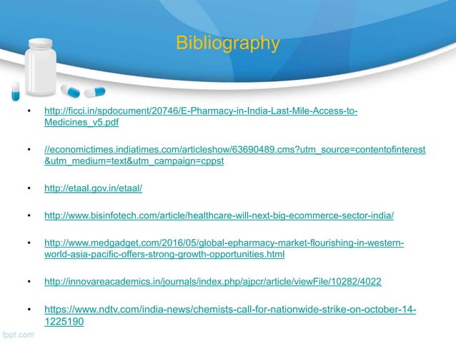 e-Pharmacies in INDIA | PPTX | Pharmaceutical Industry | Industries