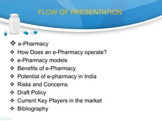 e-Pharmacies in INDIA | PPTX