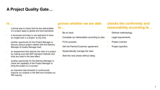 SAP Activate Methodology - Quality Gate Checklist | PPTX