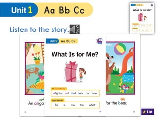 phonics monster, Unit 1, Lesson one two and three | PPTX