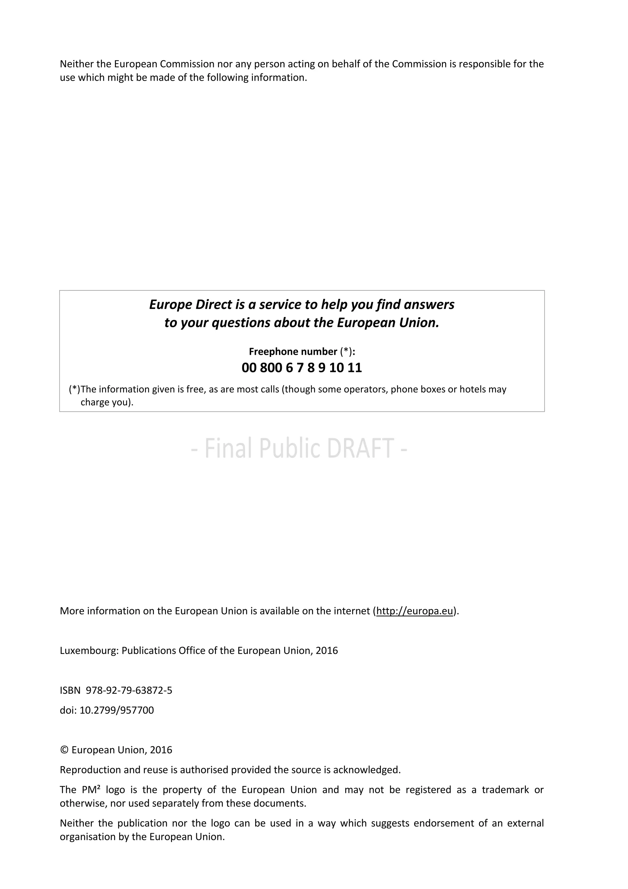 Pm2 project managment methodology guide | PDF