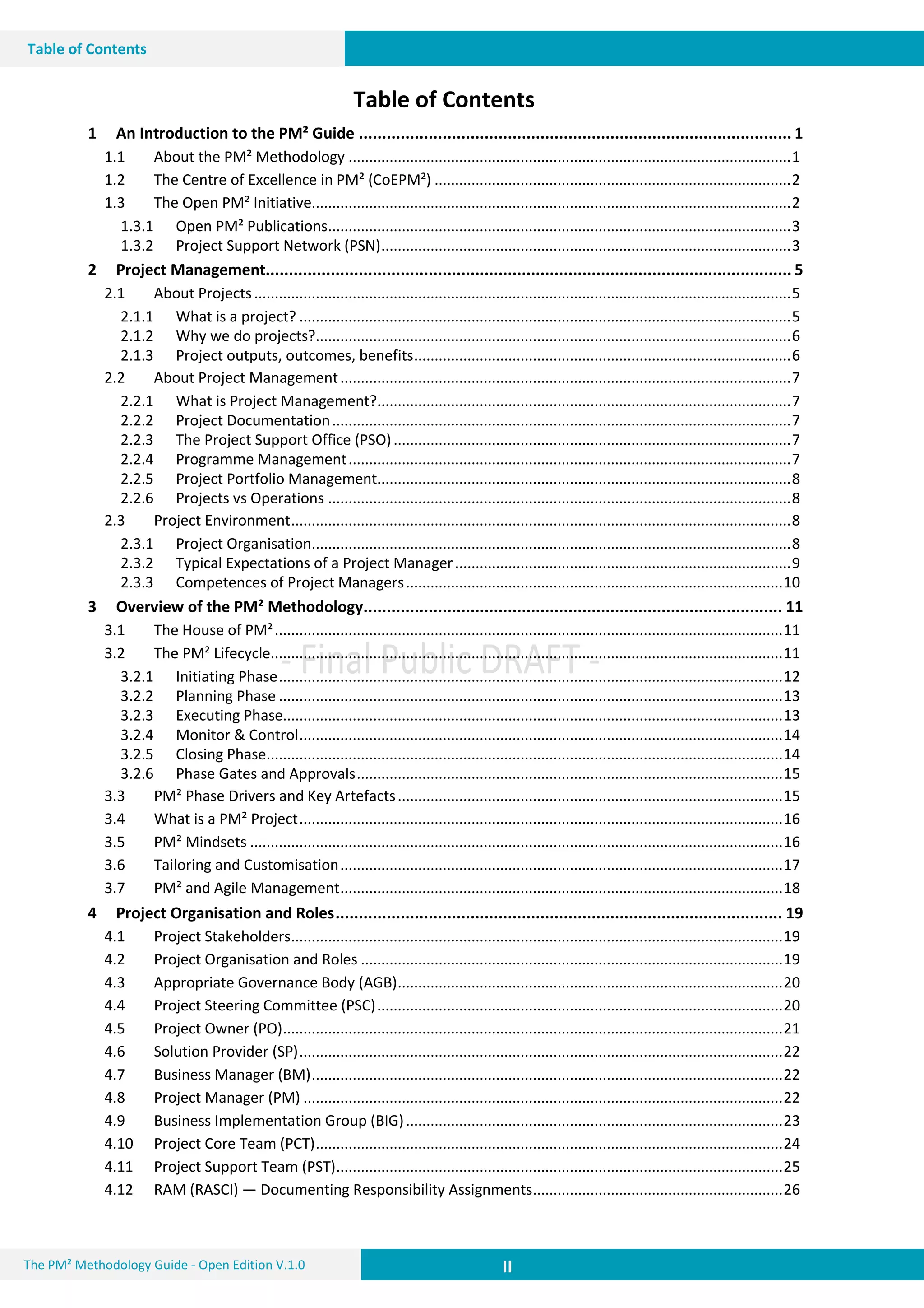 Pm2 project managment methodology guide | PDF