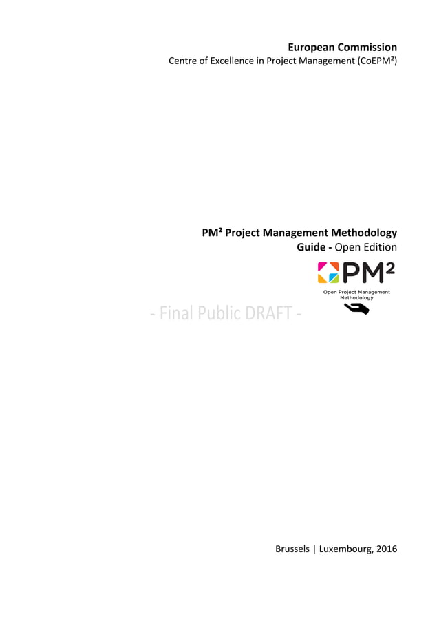 Pm2 project managment methodology guide | PDF