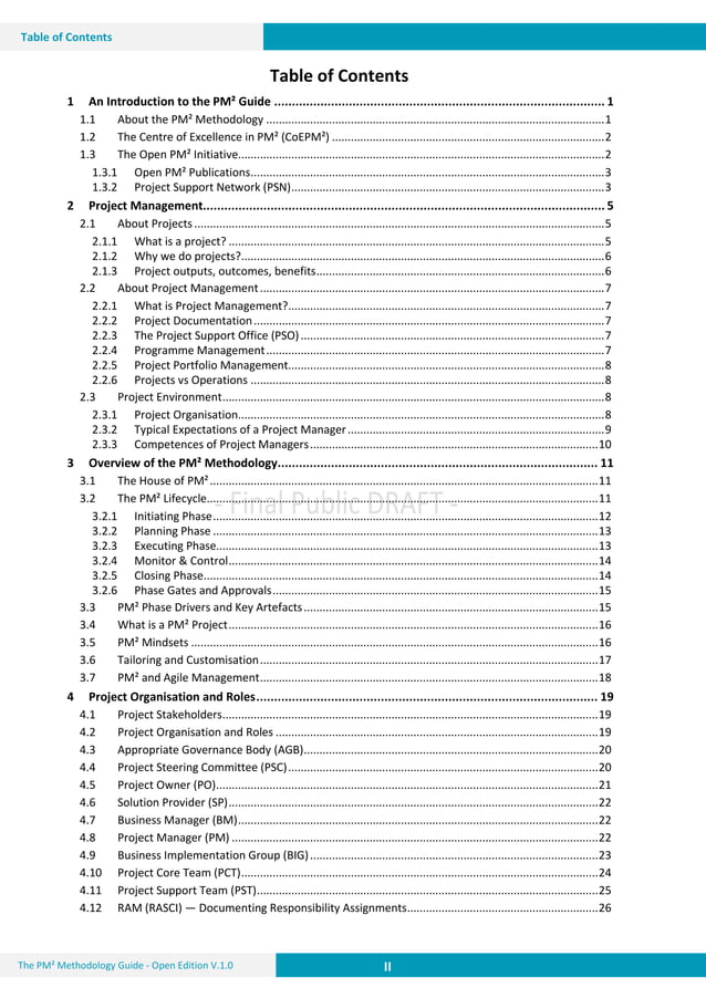 Pm2 project managment methodology guide | PDF