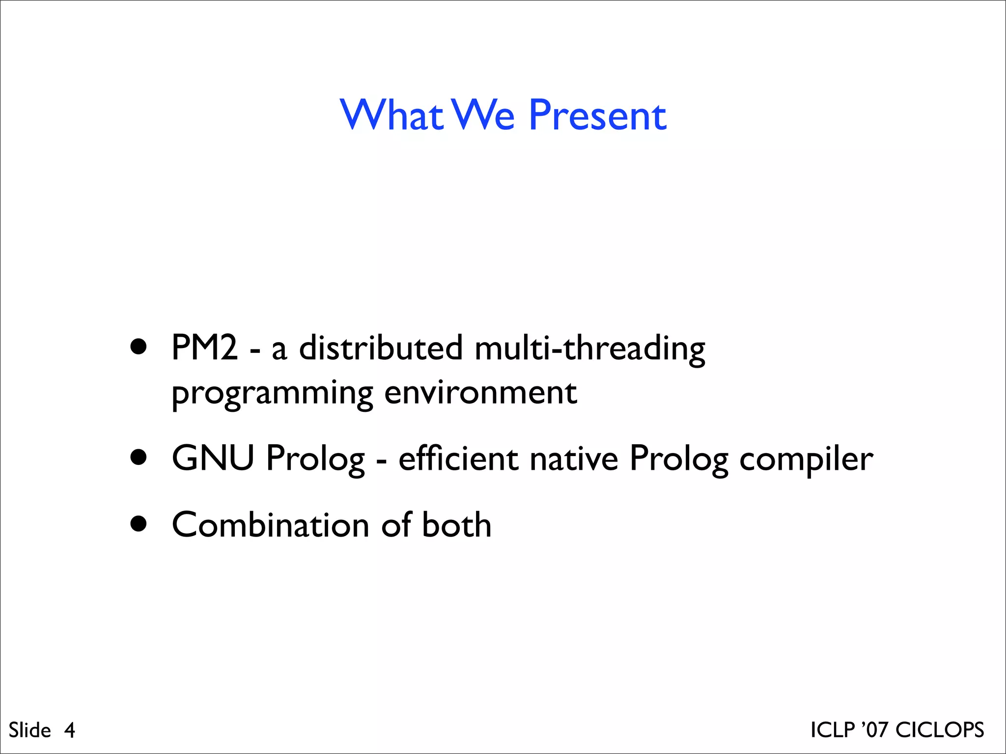 Distributed Multi-Threading in GNU-Prolog | PDF | Operating Systems | Computer Software and ...