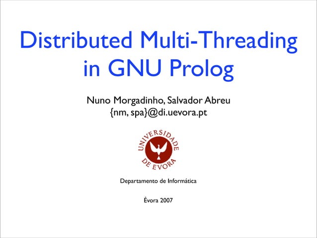Distributed Multi-Threading in GNU-Prolog | PDF | Operating Systems | Computer Software and ...