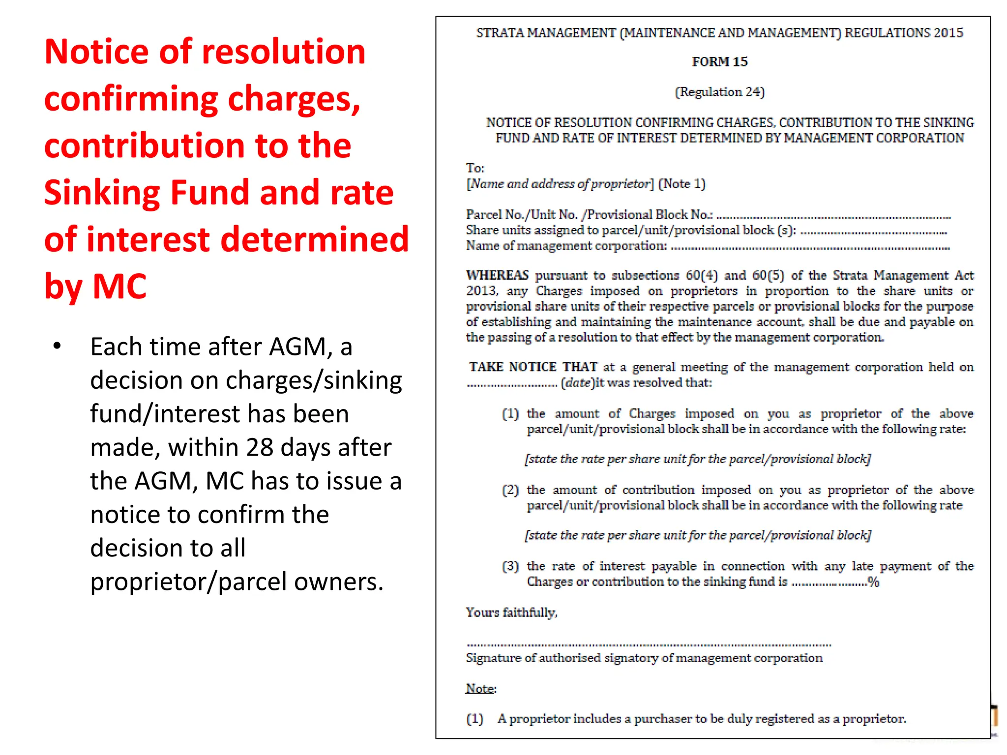 PSM - Strata Management Regulations 2015 | PPTX