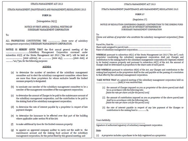 PSM - Strata Management Regulations 2015 | PPTX