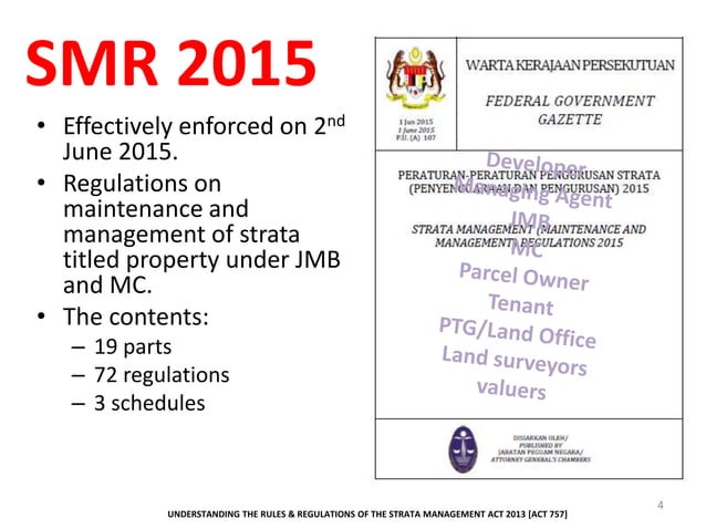 PSM - Strata Management Regulations 2015 | PPTX