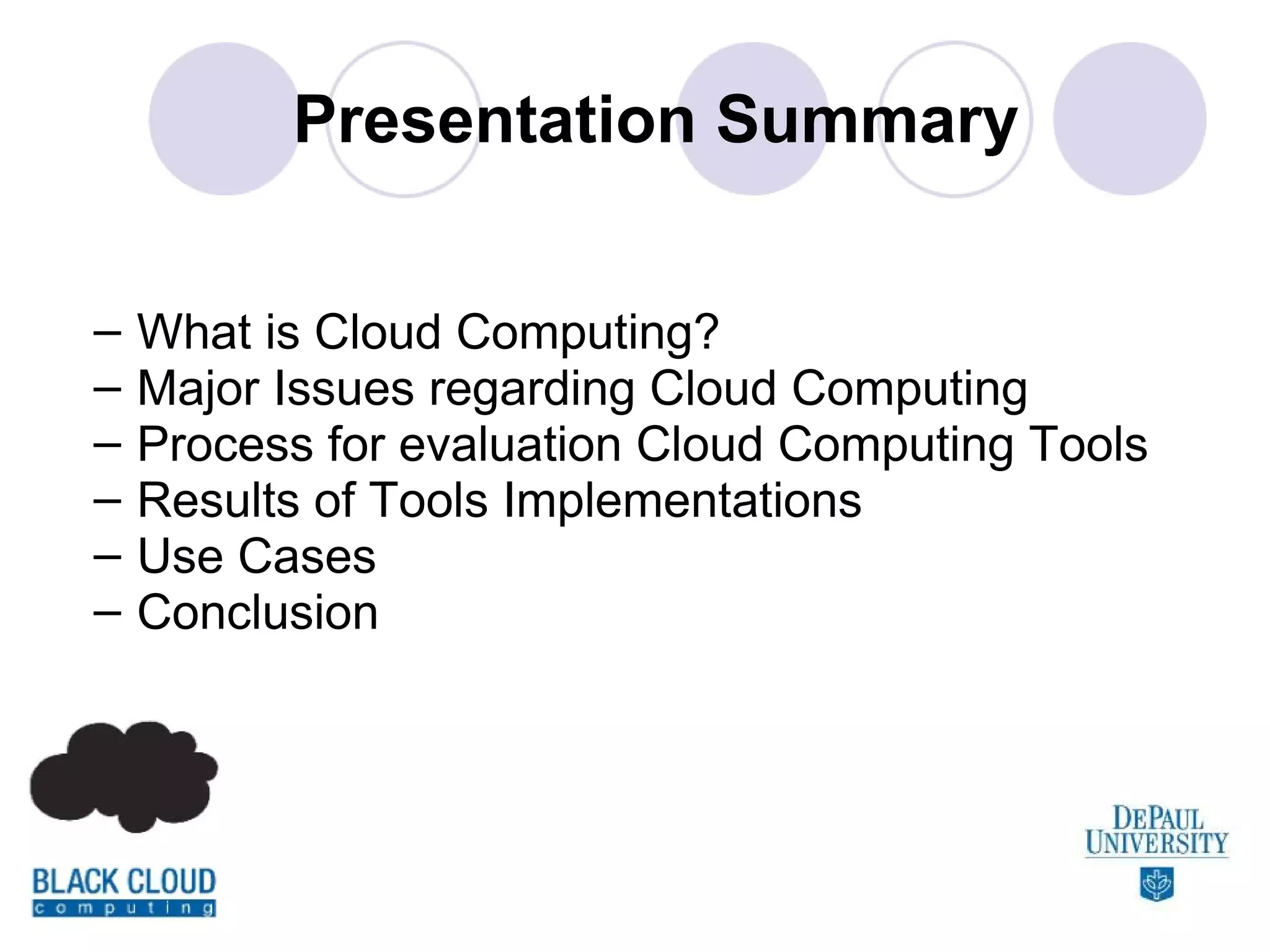 Pm440 Presentation Black Cloud | PPT
