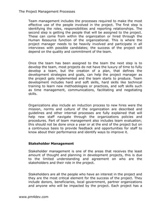 Pm4 dev the_project_managment_processes | PDF