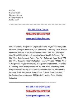 PM 586 GENIUS Inspiring Innovation--pm586genius.com