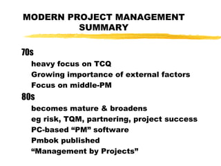 Modern Project Management - Overview | PPT