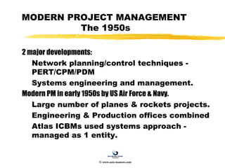 Modern Project Management - Overview | PPT