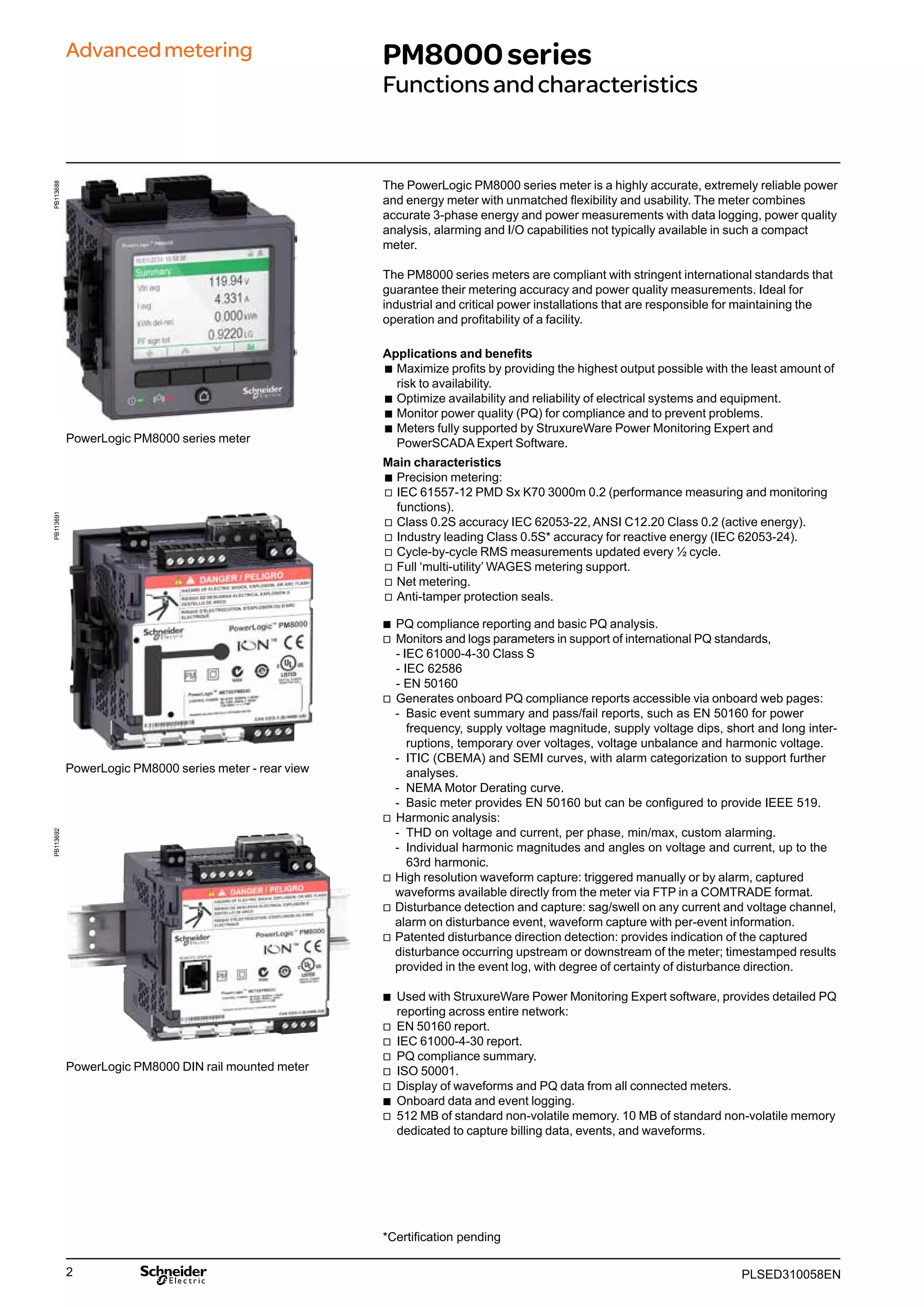 Pm8000 series technical datasheet (web).2016.04