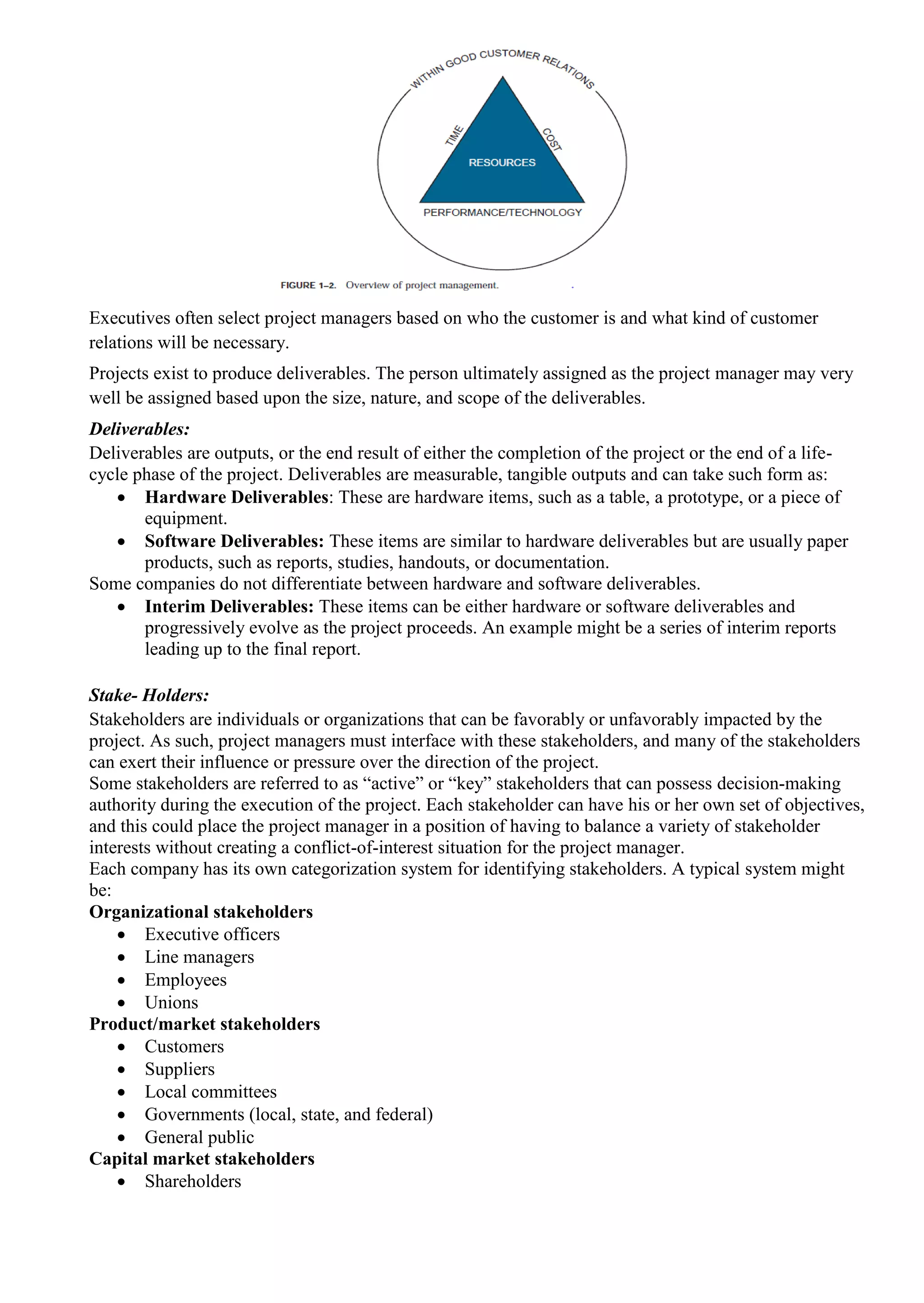 Project management lecture 1 | PDF