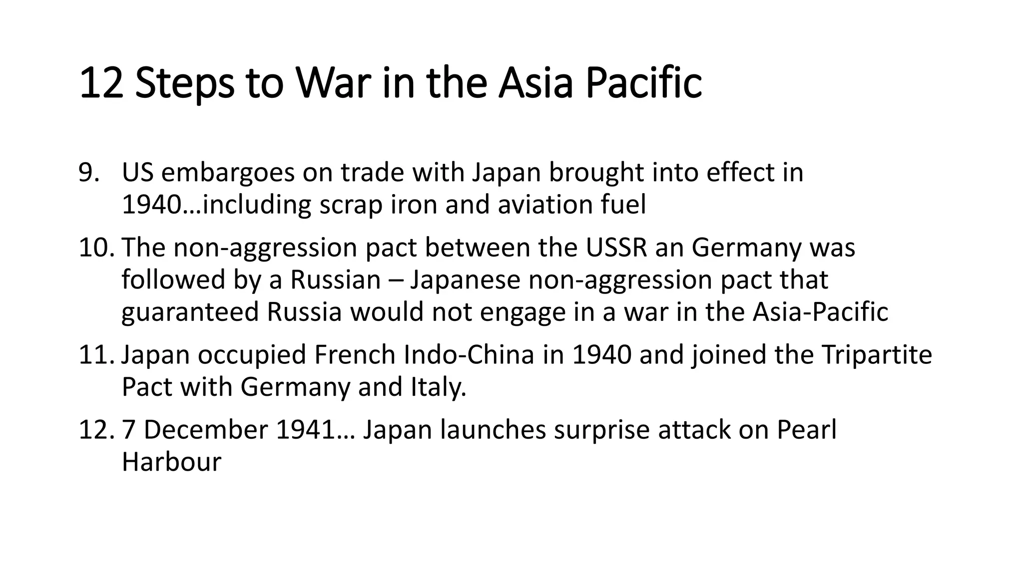 Causes ww2 asia pacific | PPTX