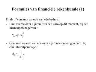 Financiële rekenkunde | PDF