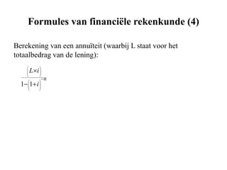 Financiële rekenkunde | PDF