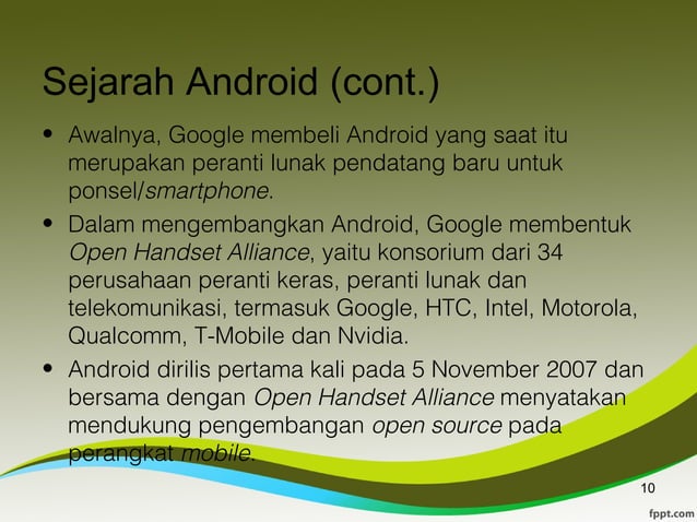 Pemrograman Mobile Android (Modul I) | PPT