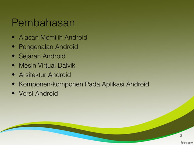 Pemrograman Mobile Android (Modul I) | PPT