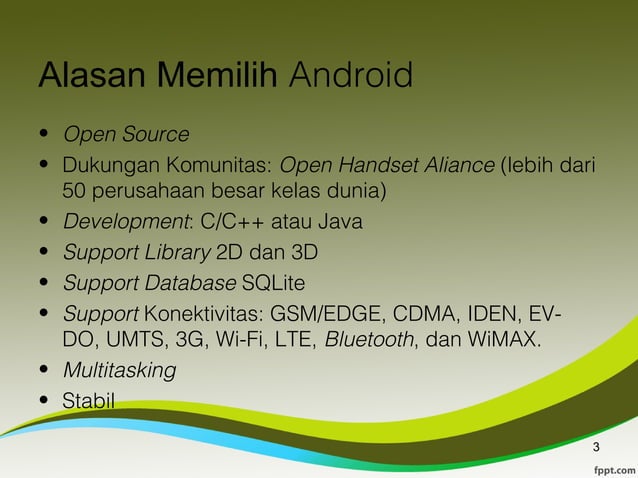 Pemrograman Mobile Android (Modul I) | PPT