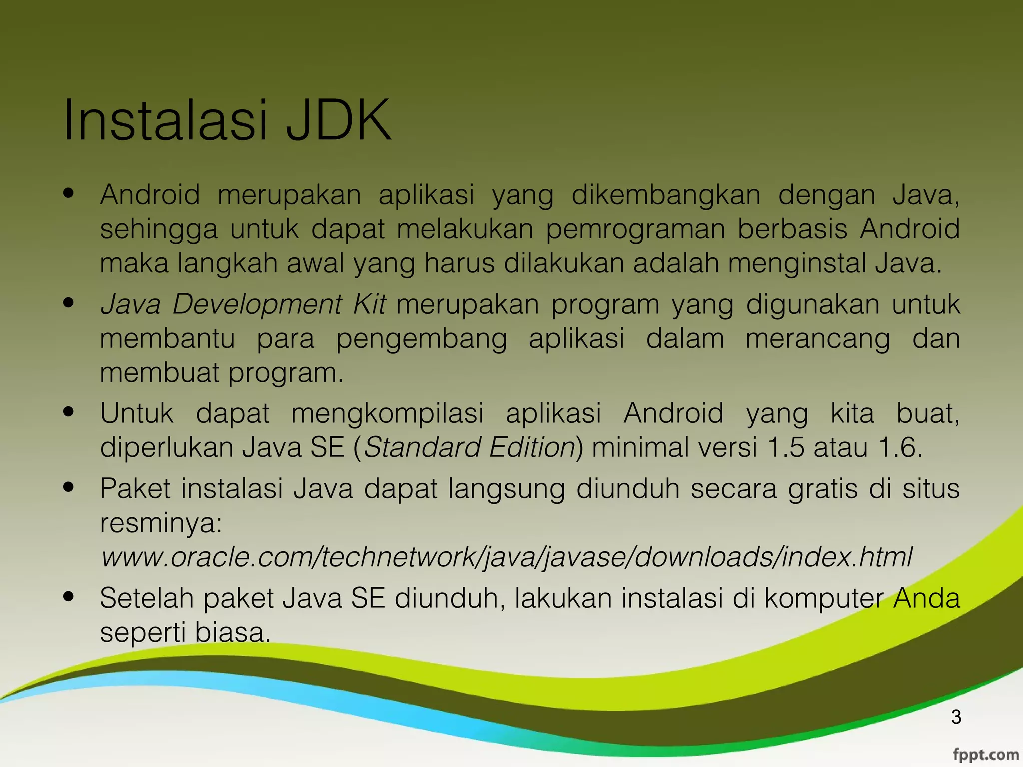 Pemrograman Mobile Android (Modul II) | PPT