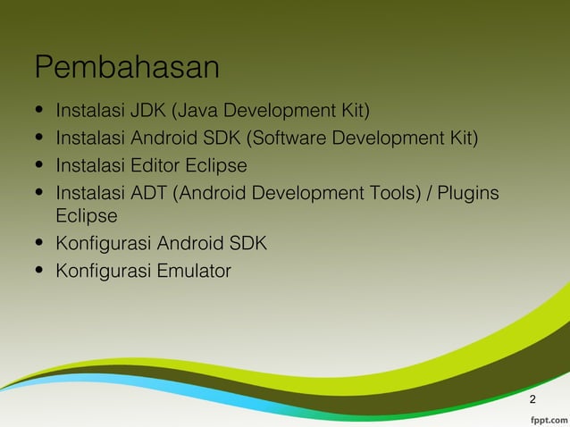 Pemrograman Mobile Android (Modul II) | PPT