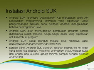 Pemrograman Mobile Android (Modul II) | PPT