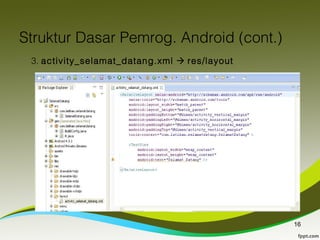 Pemrograman Mobile Android (Modul III) | PPT