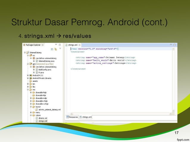 Pemrograman Mobile Android (Modul III) | PPT