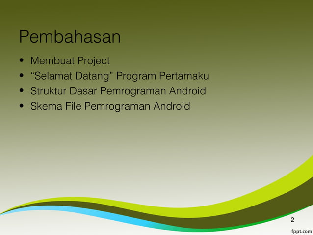 Pemrograman Mobile Android (Modul III) | PPT