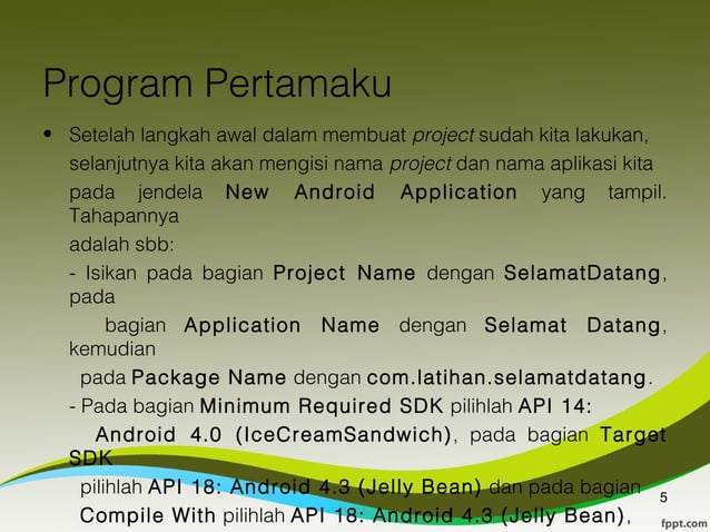 Pemrograman Mobile Android (Modul III) | PPT