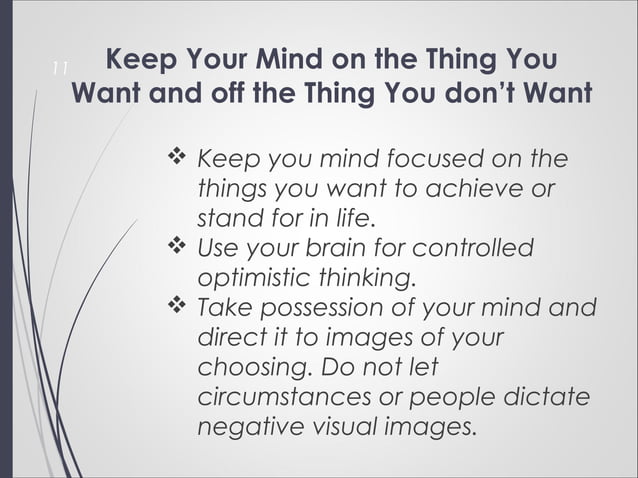 Napoleon Hill's Key to Positive Thinking | PPT | Religion & Spirituality