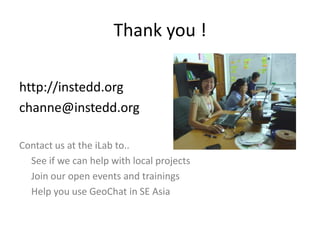 InSTEDD Innovation Lab Presentation in PMAC | PPT